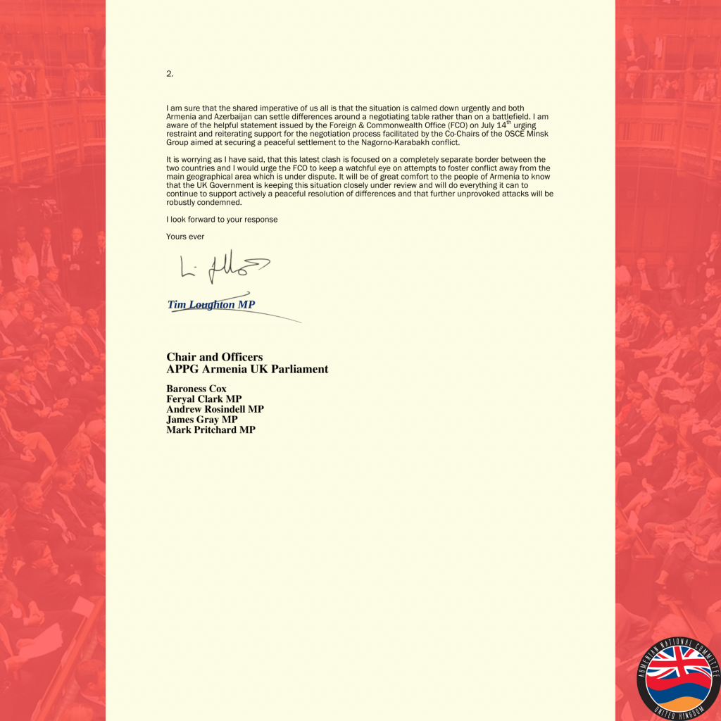 APPG for Armenia stand up for peace - Armenian National Committee of ...
